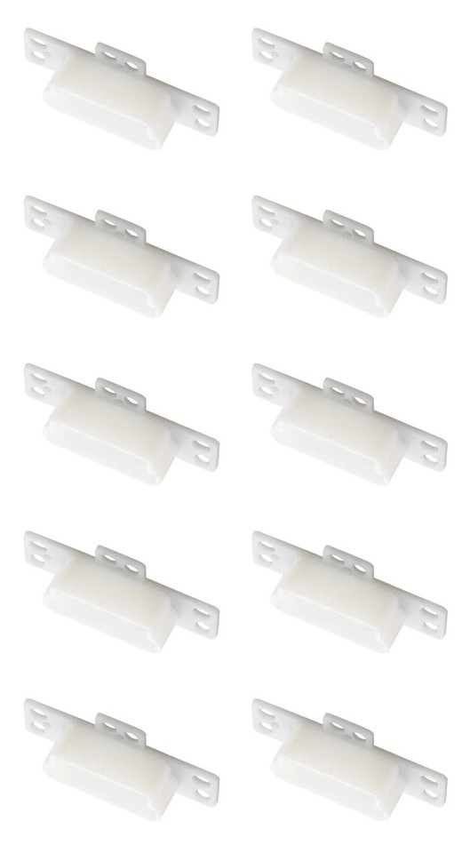 10pk Nylon Drawer Track Back Plate - Rear Guide - White | eBay