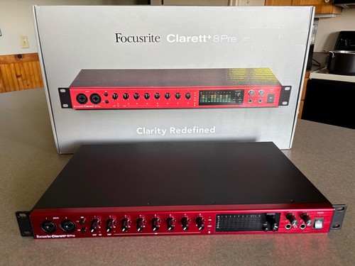 Focusrite Clarett+ 8Pre USB-C Audio Interface 18-in/20-out, 24 bit/192 ...