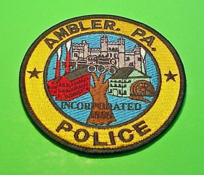AMBLER PENNSYLVANIA PA ( TRAIN ) 4" POLICE PATCH FREE SHIPPING!!! | eBay