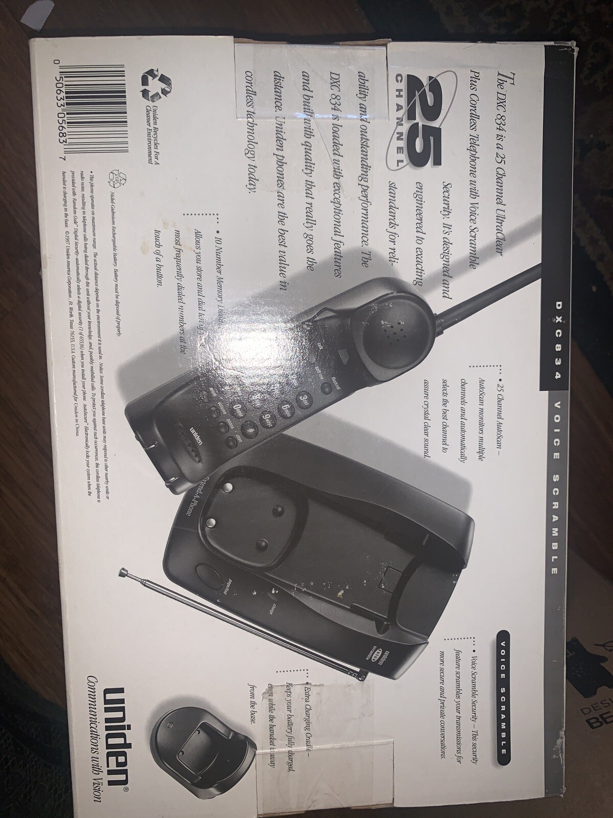 Uniden DXC834 Extend A Phone Cordless Speakerphone With Voice Scramble ...