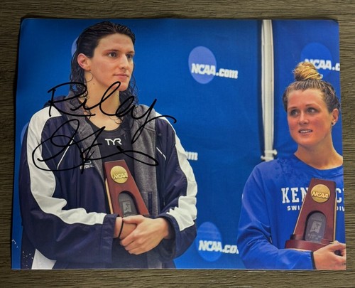 Riley Gaines Political Activist Swimmer Autographed Lia Thomas Infamous ...