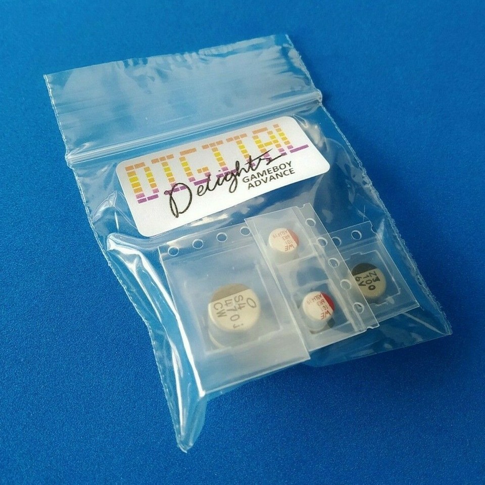Nintendo Gameboy Advance Replacement Capacitors / 4 x SMD Caps / Repair ...