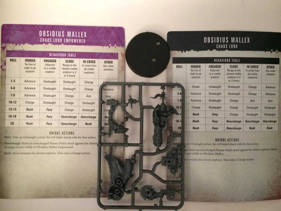 Chaos lord w/ Thunder Hammer Warhammer Blackstone Fortress Obsidius ...