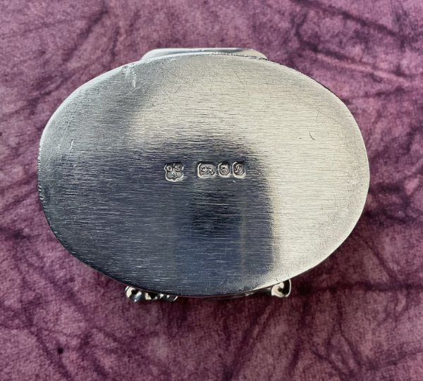 Solid Silver Repousse Trinket/ Pill Box | eBay UK