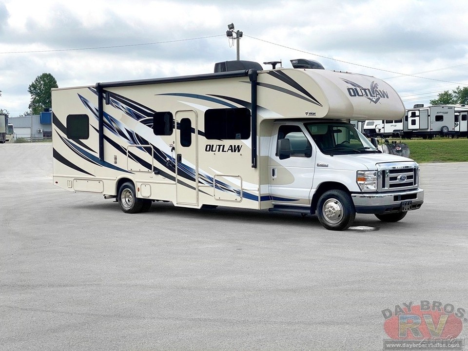 19 Thor Motor Coach Outlaw 29J Class C Toy Hauler RV Gas Motorhome 8ft ...