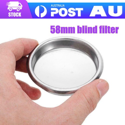BLIND FILTER 58mm Espresso Coffee Machine Back Flush Basket Clean Group ...