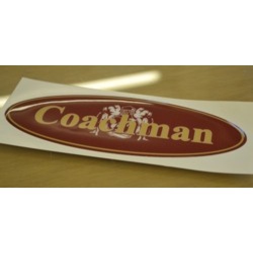 COACHMAN Gents - (RESIN DOMED) - Caravan Badge Sticker Decal Graphic ...