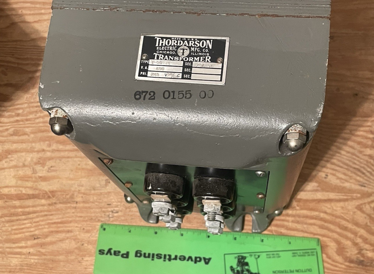 NOS Thordarson Tru-Fidelity 240V transformer T-50174 Collins 672-0155 ...