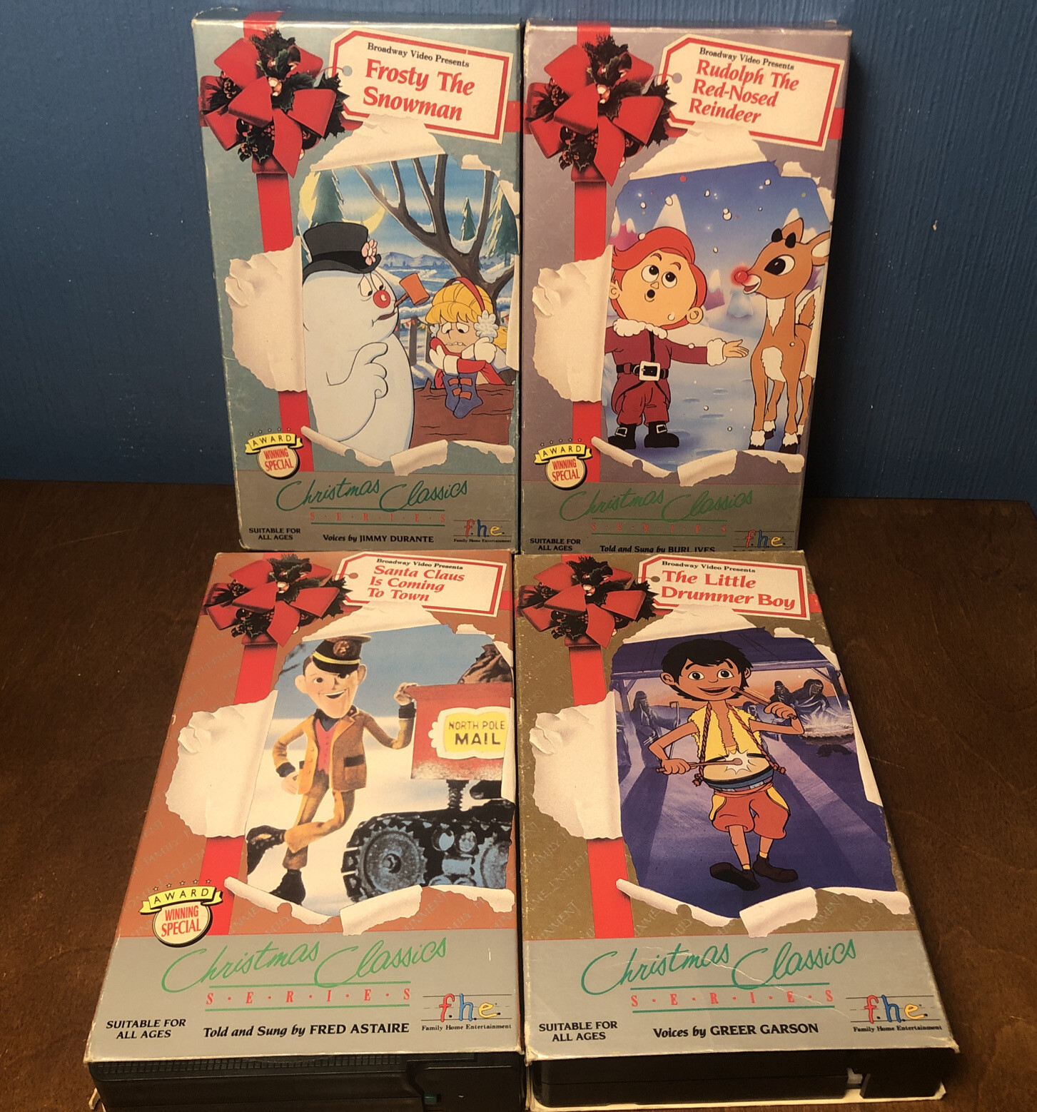 LOT OF 4 Christmas Classics Series VHS Movie Tapes - FHE Broadway Video ...