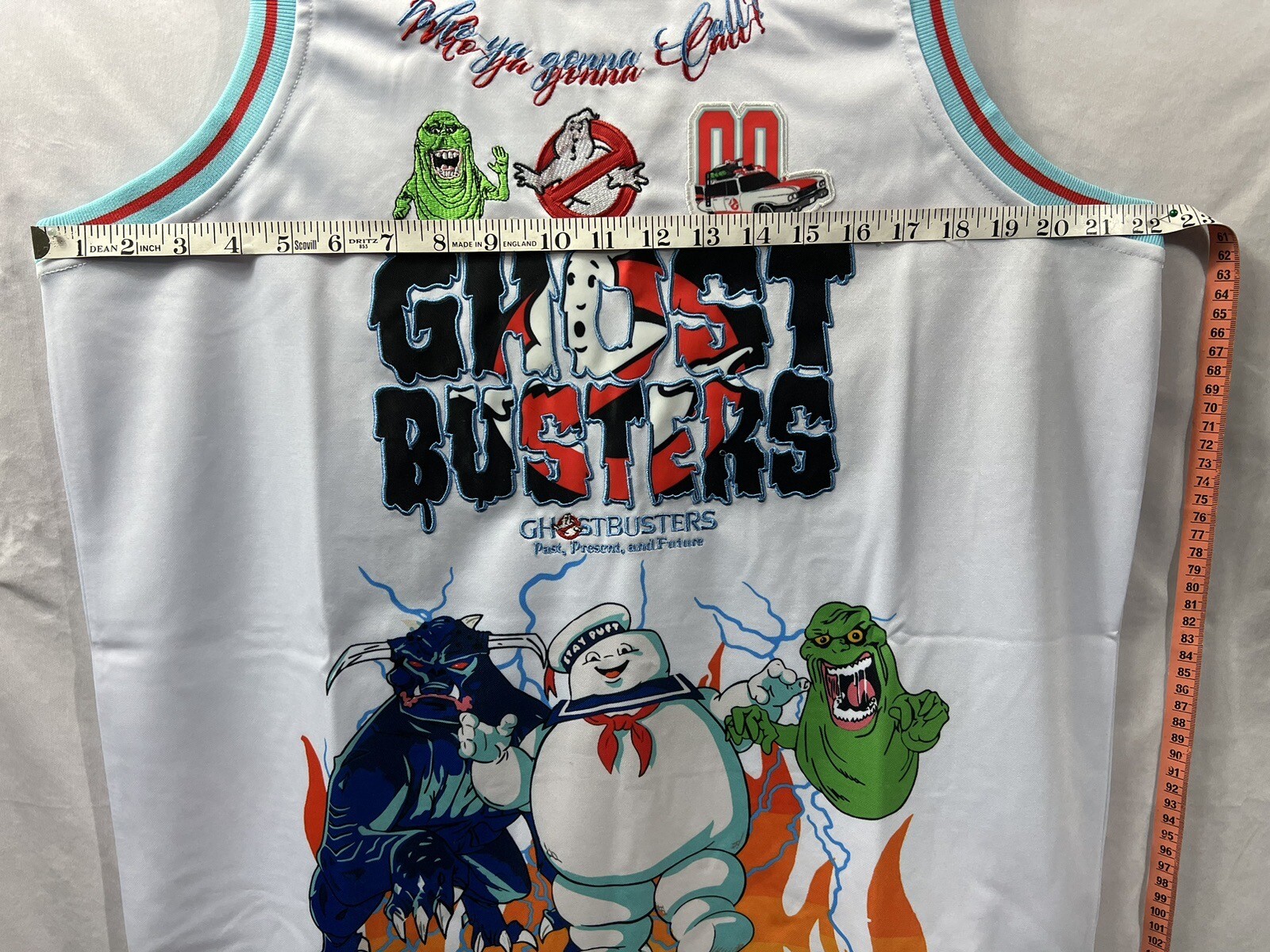 Headgear Classics Ghostbusters Basketball Jersey Shirt Stay Puft NEW ...