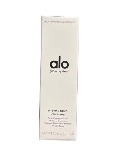 ALO GLOW SYSTEM Enzyme Facial Cleanser 3.2oz/95mL FULL SZ NEW BOX ...