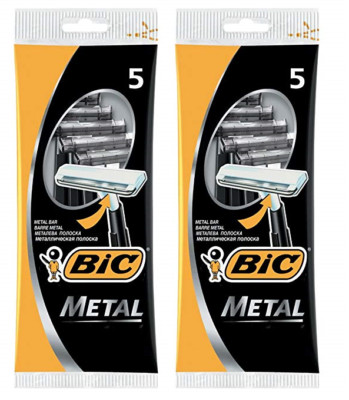 BIC Metal Disposable Mens Shaving Razors, 5 Count (Pack of 2) | eBay