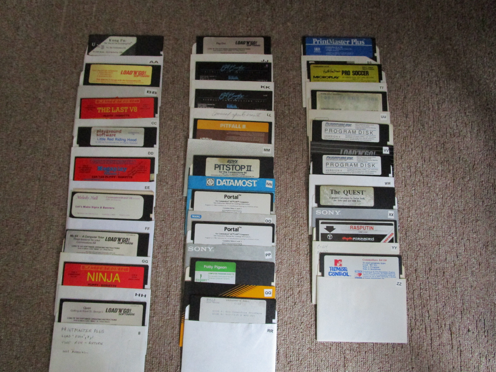 COMMODORE 64 DISKS FOR COMMODORE 64 64C SX-64 128 TESTED & WORKING ...