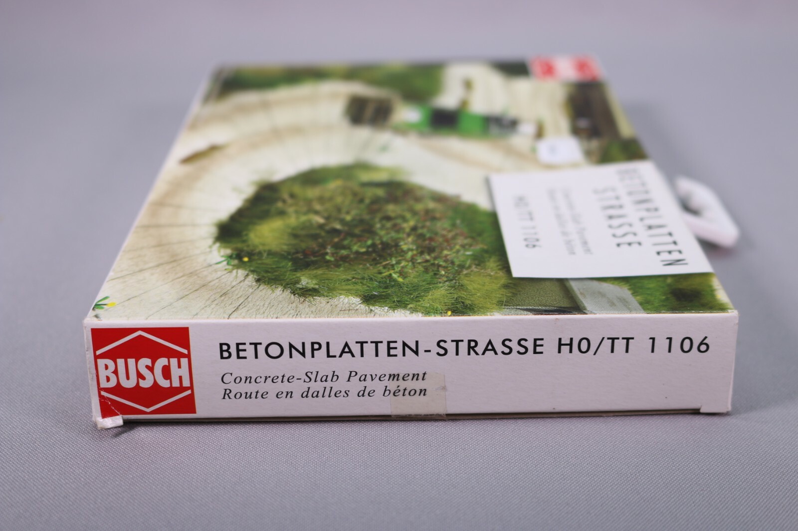 CA142 Busch maquette train Ho TT 1106 Route dalle béton Concrete slab ...