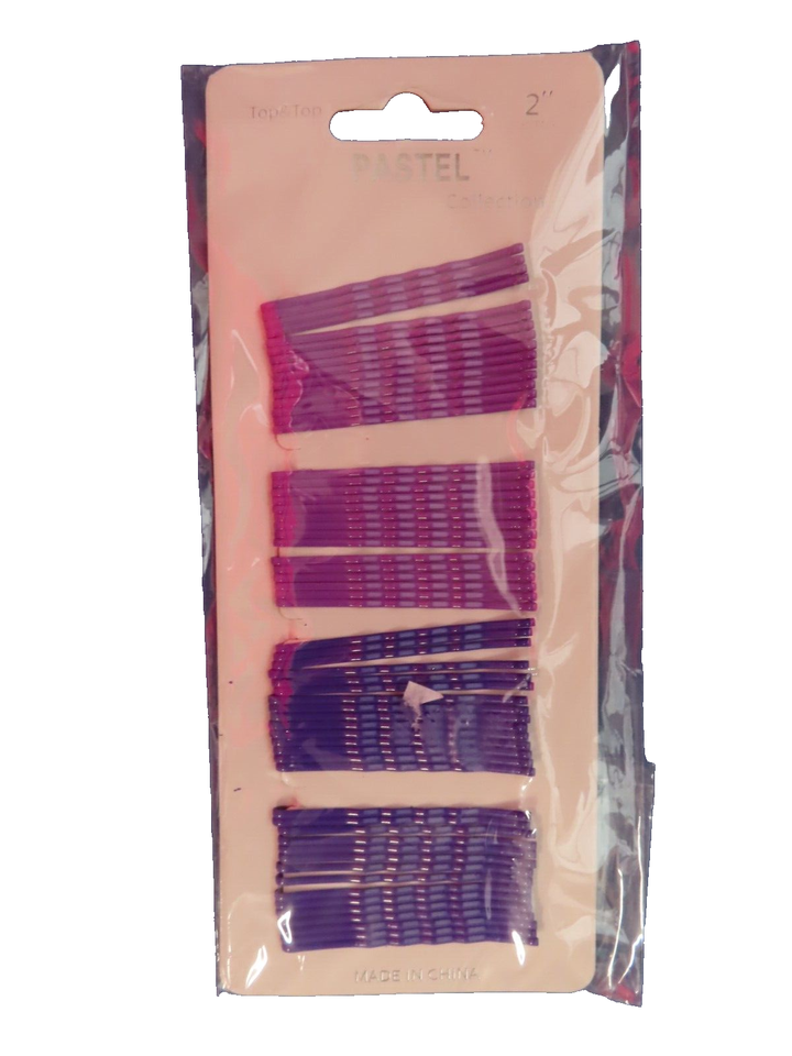Top & Top Pastel Bobby Pins. 2" Purple Package of 60. NEW | eBay
