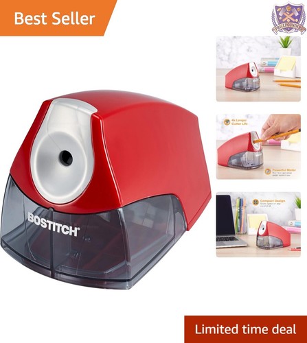 Electric Pencil Sharpener Plastic Compact Powerful Motor High Capacity ...