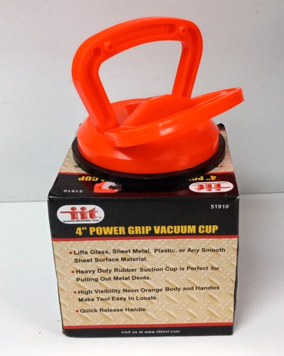 Power Grip Vacuum Cup 4-Inch Dent Remover Glass, Metal, Plastic, Smooth ...