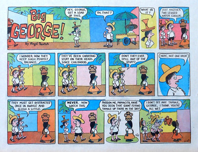 Big George by VIP (Virgil Partch) - large half-page Sunday comic, April ...