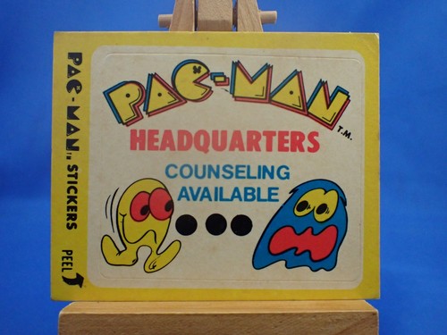 Pac-Man Sticker Fleer 1980 #13 Pac-Man Headquarters Counseling ...
