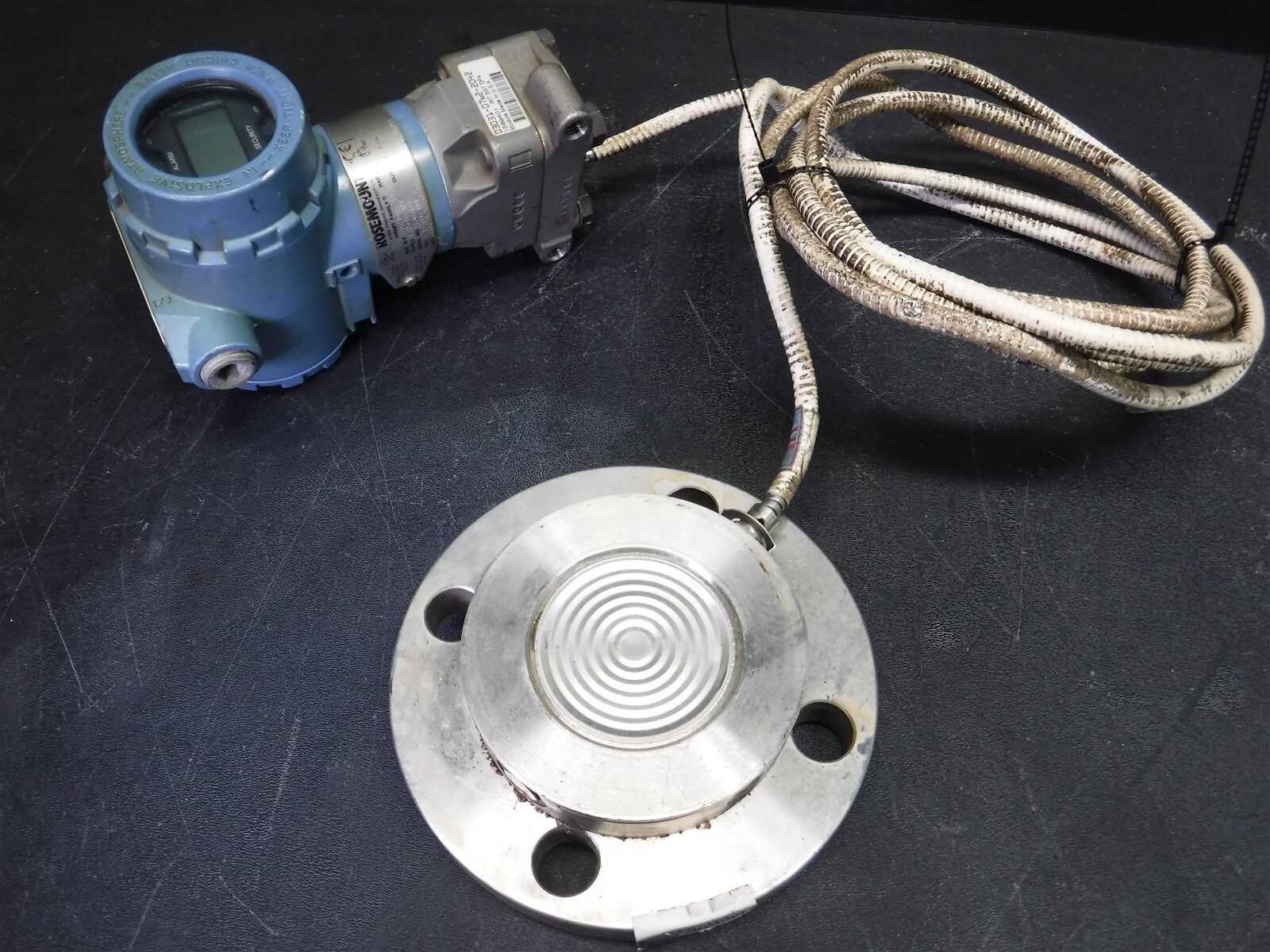 Used Rosemount 3051CG4A22A2AS1K5M5B4 Pressure Transmitter 0-200psi 1199 ...