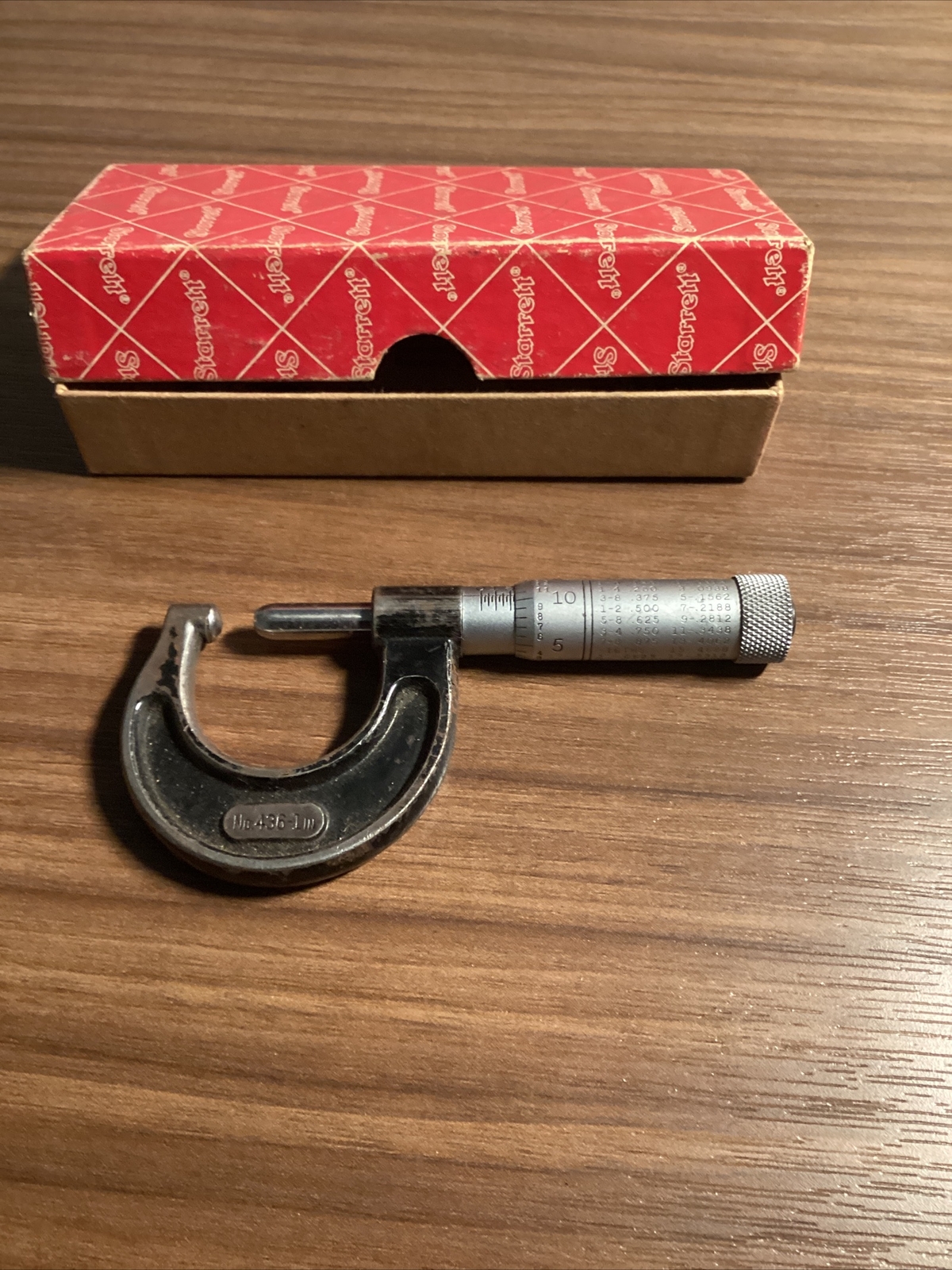 STARRETT 436-1 in. Outside Micrometer | eBay