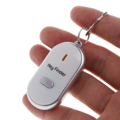 LED Key Finder Locator Find Lost Key Chain Keychain Whistle Sound ...