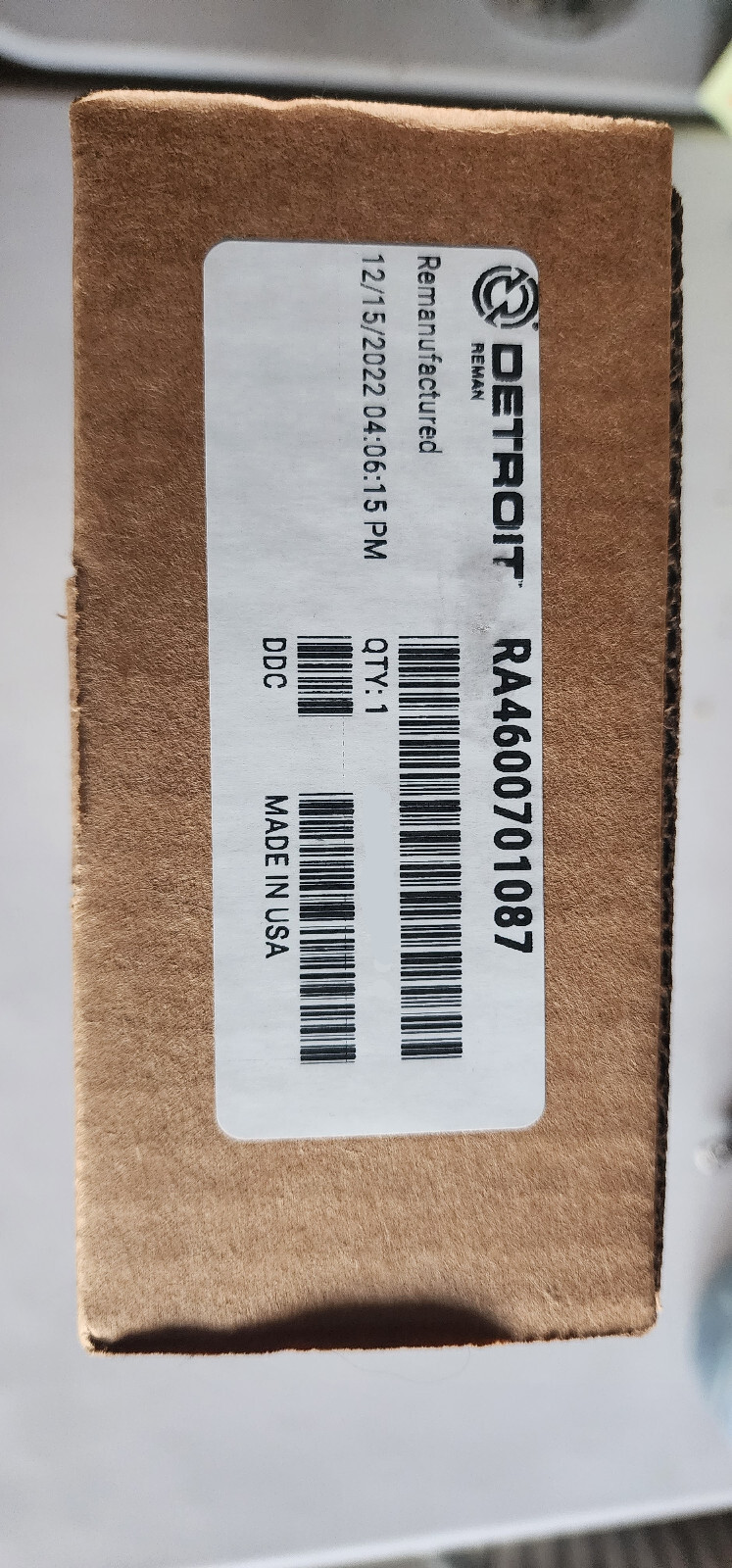 Reliabilt Detroit Diesel Reman Injector Ra4600701087 Dd15 for sale ...