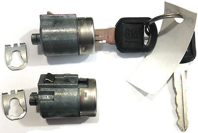 2 NEW GM OEM Door Key Lock Cylinders - W/ 2 GM KEYS - CHEVY GMC ISUZU ...