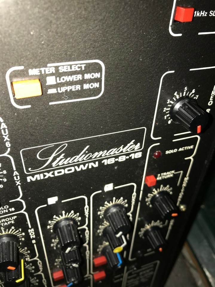 VINTAGE! RARE! Studiomaster Mixdown 16-8-16 Multitrack Console Mixer | eBay