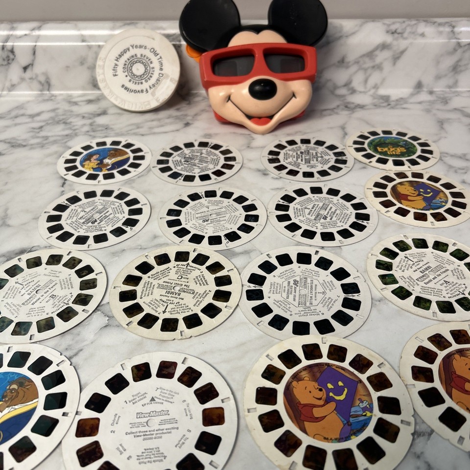Viewmaster Reels Lot of 15 Disney Movie Reels And Mickey Mouse View ...