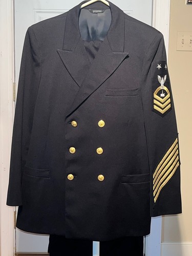 US Navy Chiefs Dress Blue Jacket and Trousers | eBay