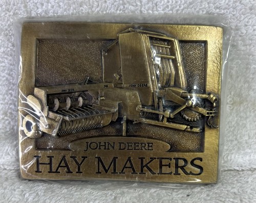 *1994 John Deere 348 Square & Round Balers Hay Makers Brass Belt Buckle ...