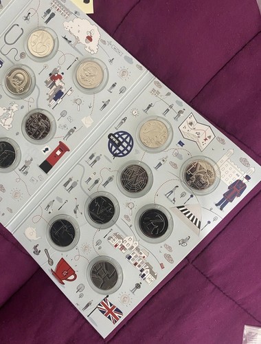 2019 A-Z Alphabet Coins Full Set 10p Album Royal Mint Ten Pence 10 p ...