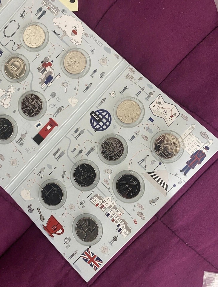 2019 A-Z Alphabet Coins Full Set 10p Album Royal Mint Ten Pence 10 p ...