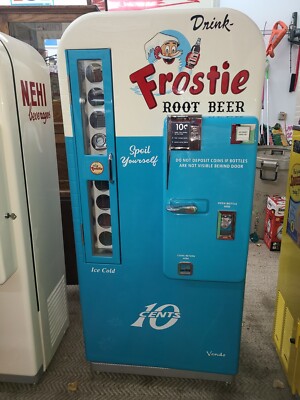 Vendo 81 FROSTY COCA COLA COKE SODA Machine Pro Restoration ROOT BEER ...