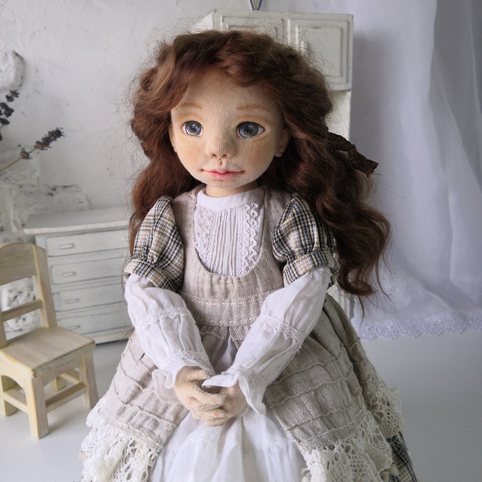 Handmade doll 14.56 in. OOAK Art doll Interior doll Boudoir doll ...