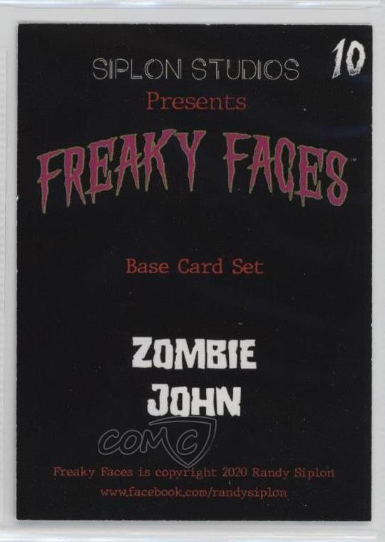 2020 Siplon Studios Freaky Faces Zombie John #10 0c4 | eBay