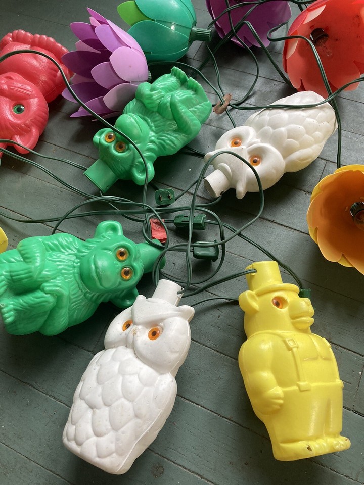 Awesome Retro Vintage Blow Mold String Lights Tiki Monkey | eBay