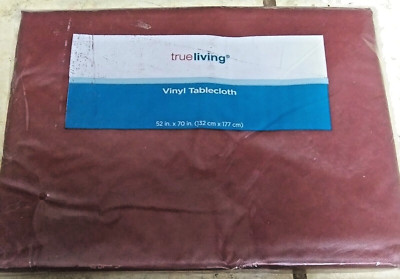 52 x 70 Inch Red Tablecloth Peva Vinyl Flannel Backing | eBay