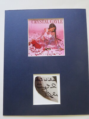 Country Singer - Crystal Gayle and her autograph | eBay