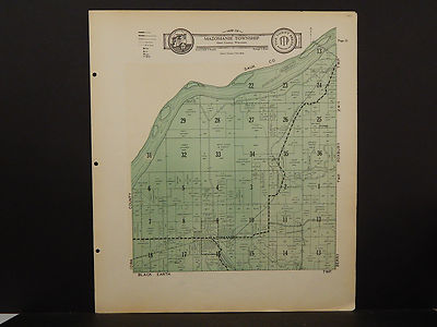 Wisconsin Dane County Map 1931 Mazomanie or Medina Township N3#03 | eBay