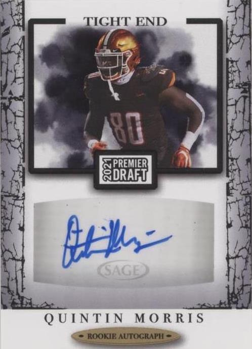 2021 Sage Premier Draft - Autographs Quintin Morris #A40 (AU, RC) for ...
