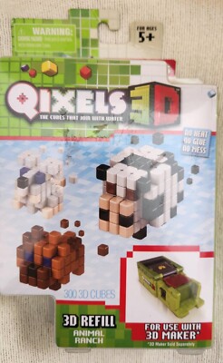 Qixels 3D Refill kit 300 3D Cubes Animal Ranch New sealed | eBay