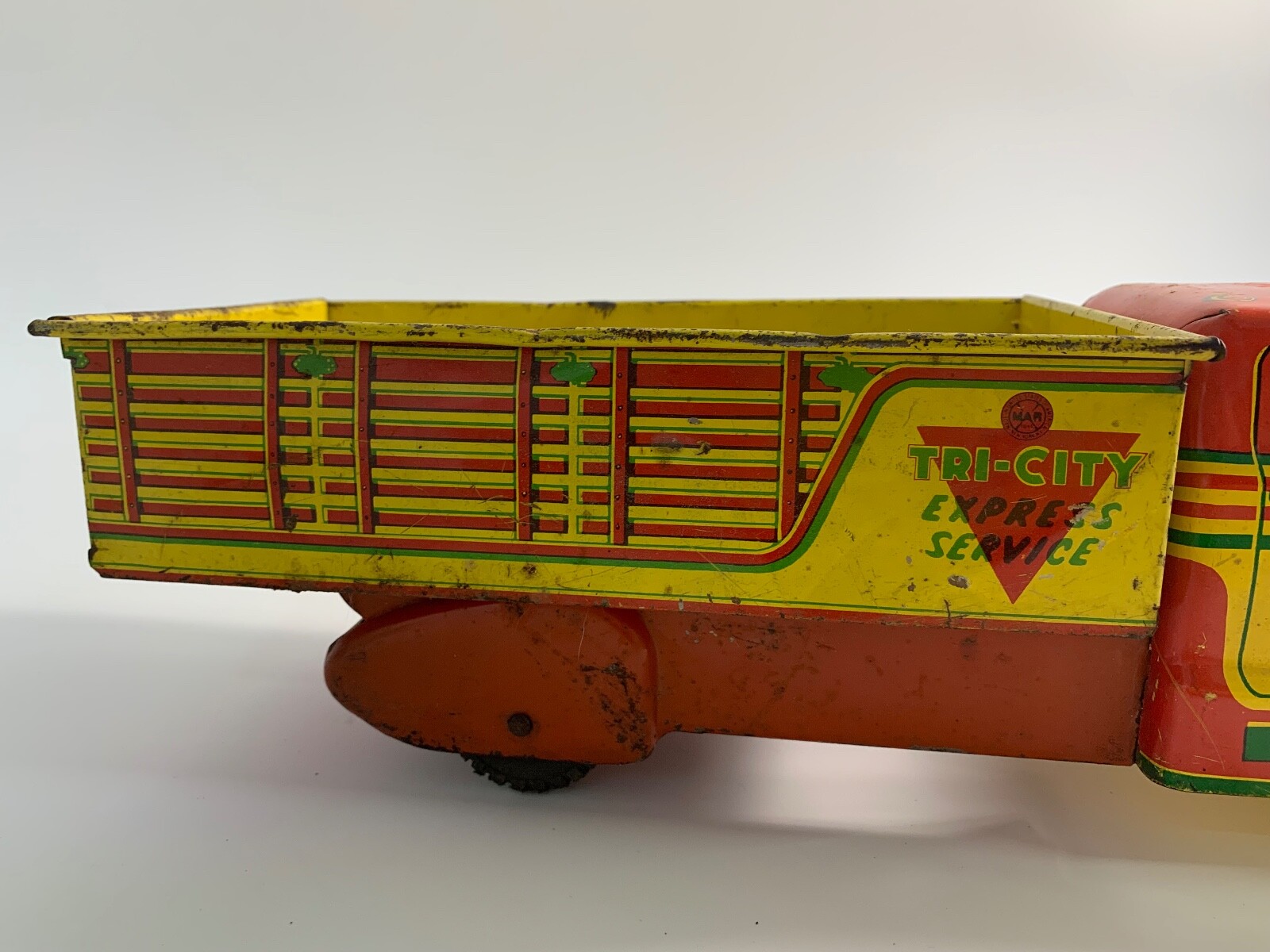 Vintage MARX Tri-City Express Service Tin Litho PRESSED STEEL Truck Toy ...