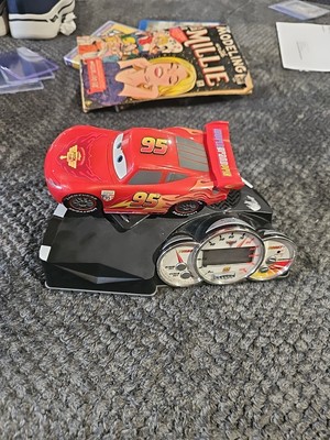 Disney Pixar Cars 2 Lightning McQueen Animated Alarm Clock - Untested ...