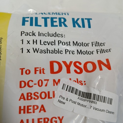 Dyson DC-07 Replacement Filter Kit Washable Pre & Hepa Post Brand New ...