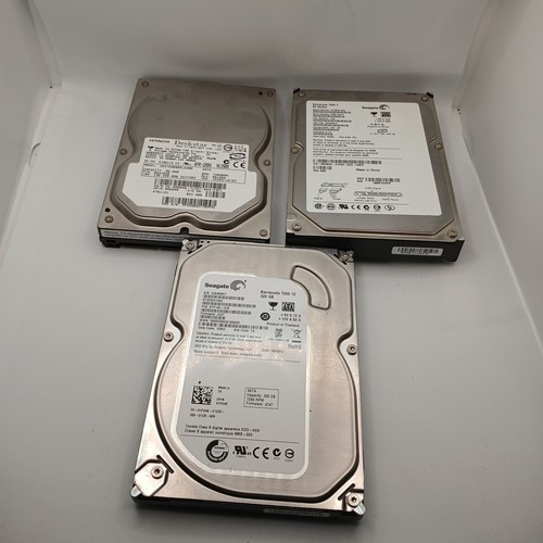 Lot of 2 80GB Hard Drives & 1 320 GB Hard Drive SATA Internal HDD Very ...