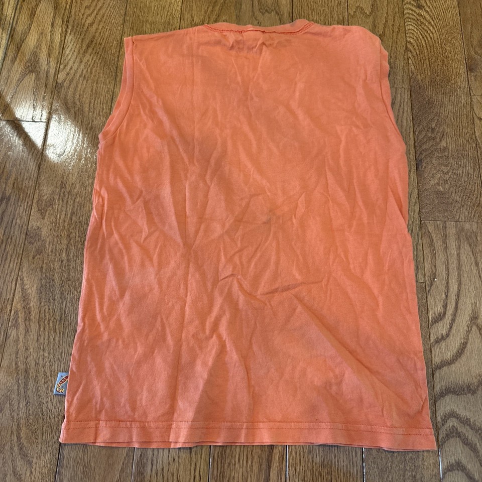 Charlie Rocket Sleeveless Boys Size Youth 7 Sharks Orange T-Shirt | eBay