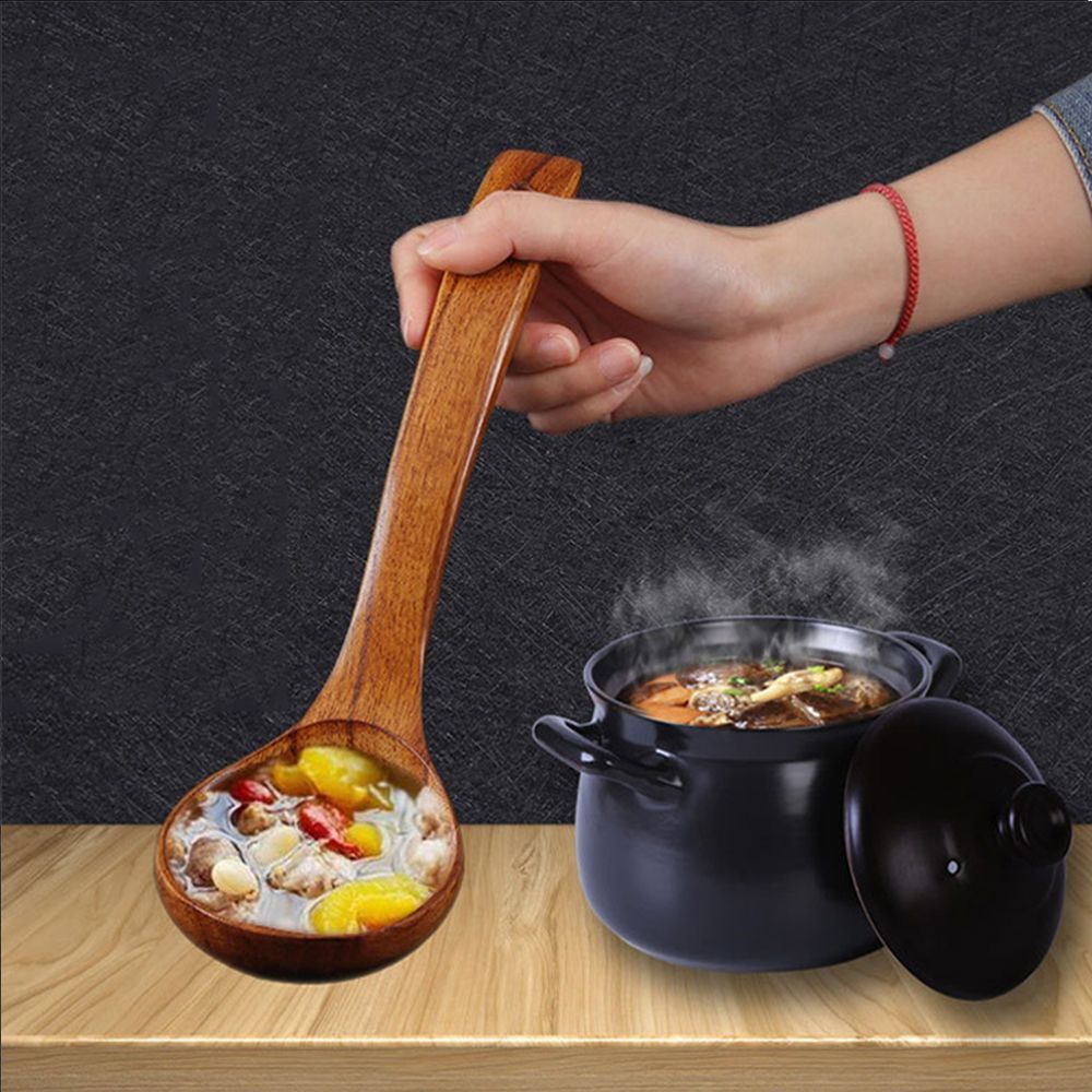 Style Ramen Utensils Rice Kitchen Supplies Soup Scoops Wooden Spoon ...