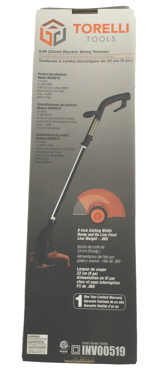 NEW Torelli Tools 9-IN Electric String Trimmer INV00519 | eBay